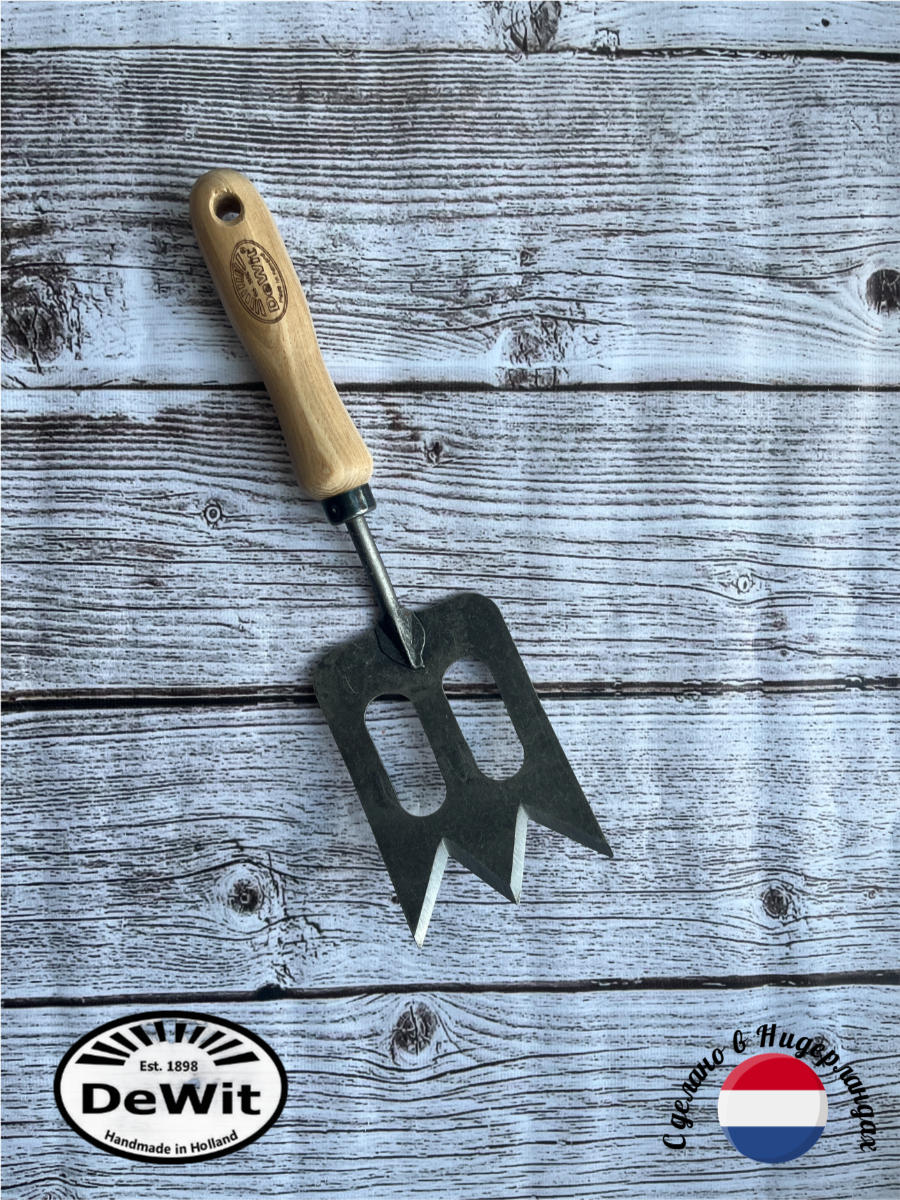 Универсальная посадочная лопатка садовника и цветовода "Продленная рука", DeWit (Нидерланды)