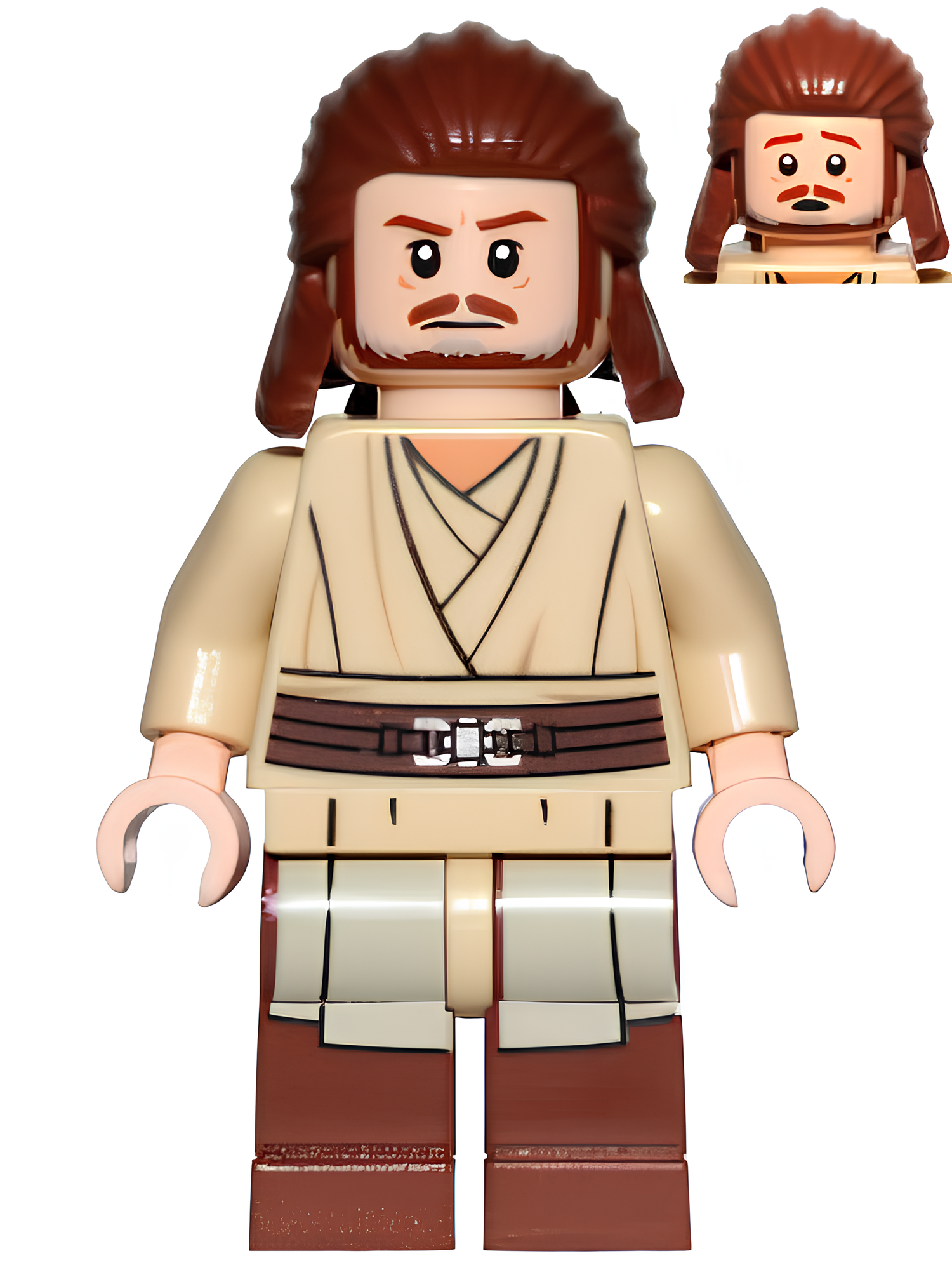 Минифигурка Lego Star Wars Qui-Gon Jinn, without Cape sw0810 N