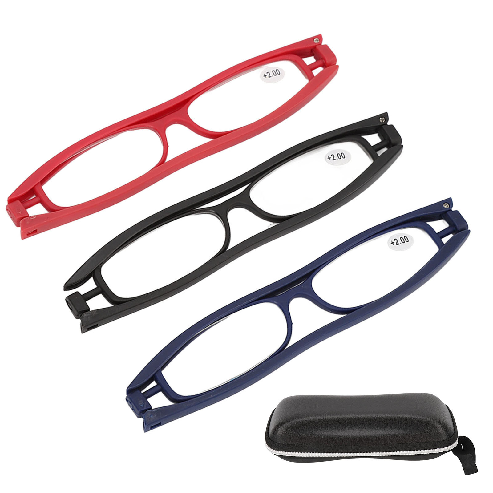 3pcs Gute Glasses +200 360 градусов Вращающиеся эргономичные ноги Прочная ПК Прочная ручка для мужчин женщин