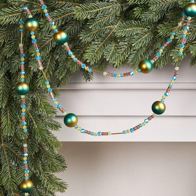 Бусы на елку Salento: Искры Праздника 195 см, стекло, Winter Deco, 4060273
