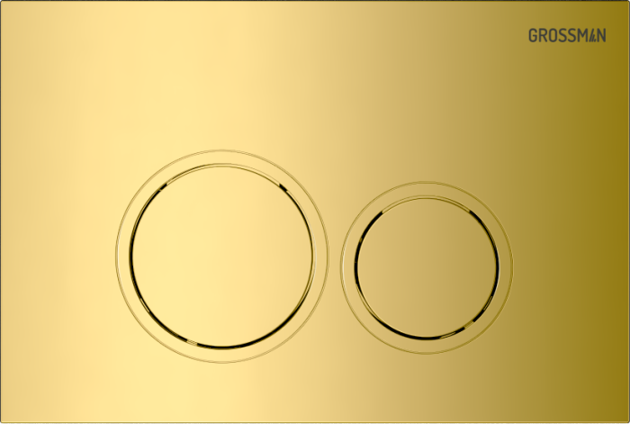 Кнопка смыва Grossman Galaxy золото глянцевая