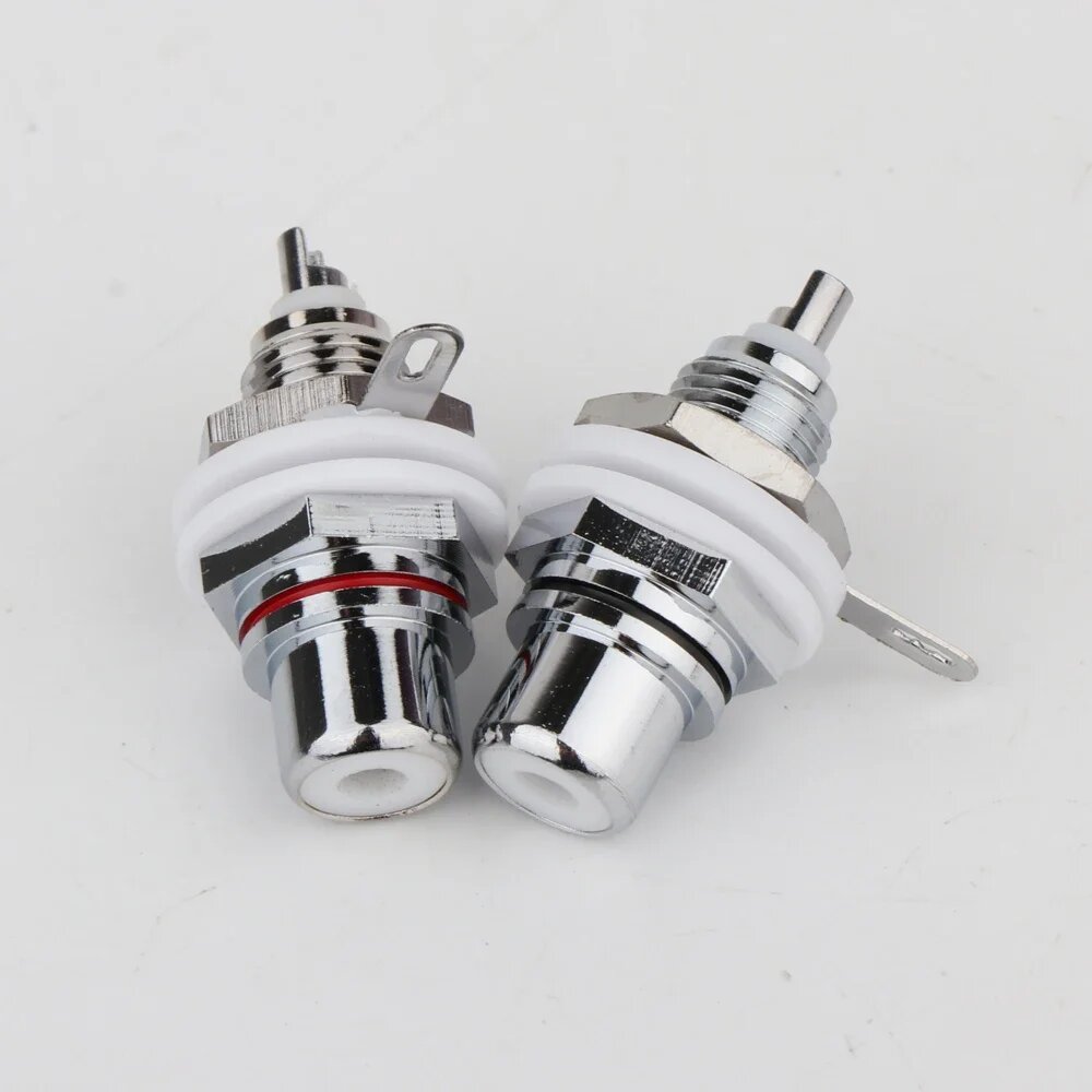 RS3012 8 шт. гнездовой разъем RCA с родиевым покрытием для усилителя CD-плеера