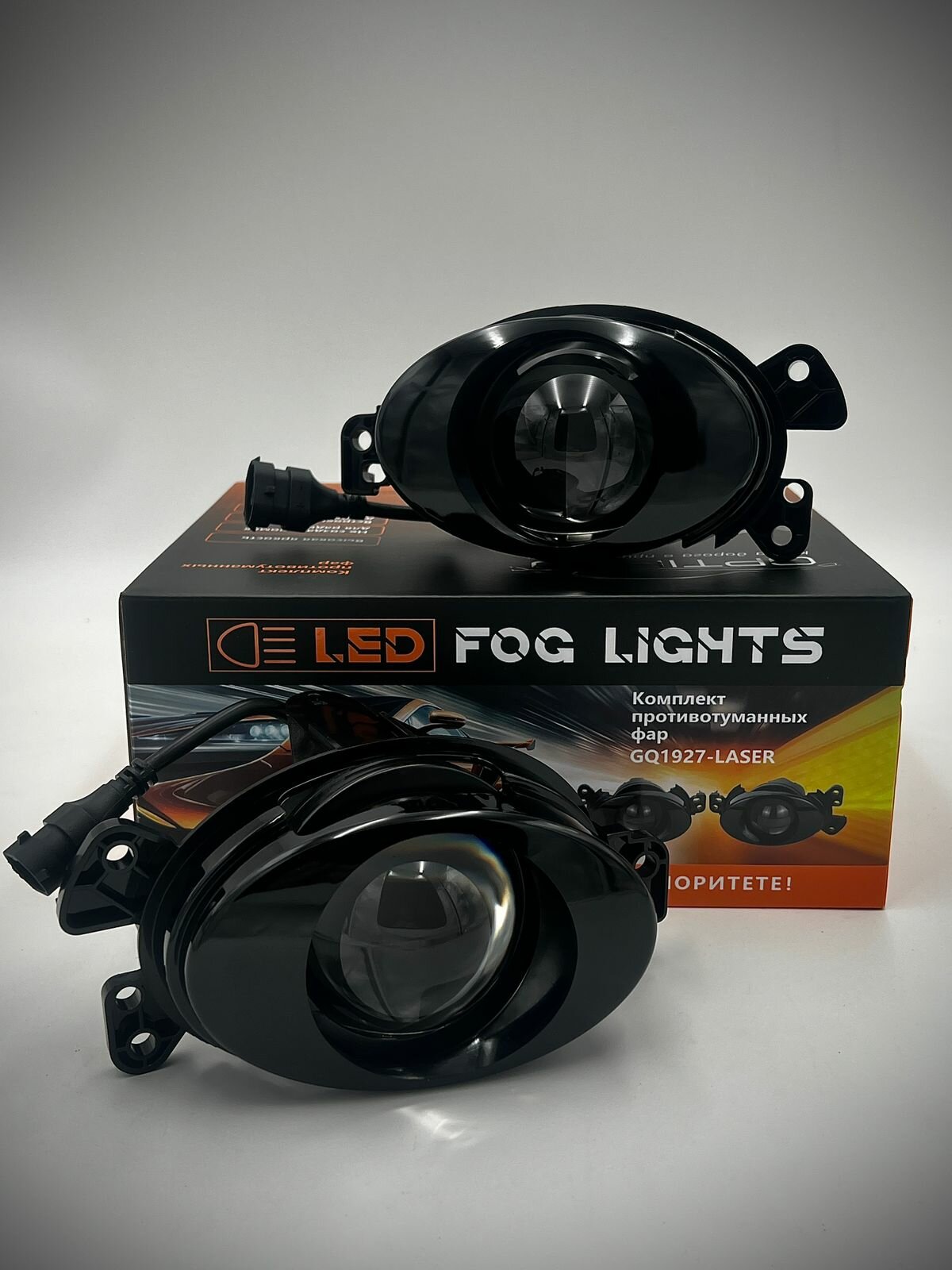 LED ПТФ противотуманные светодиодные фары для Mercedes GLK X204 (2008-2012) / ПТФ линзы для Мерседес