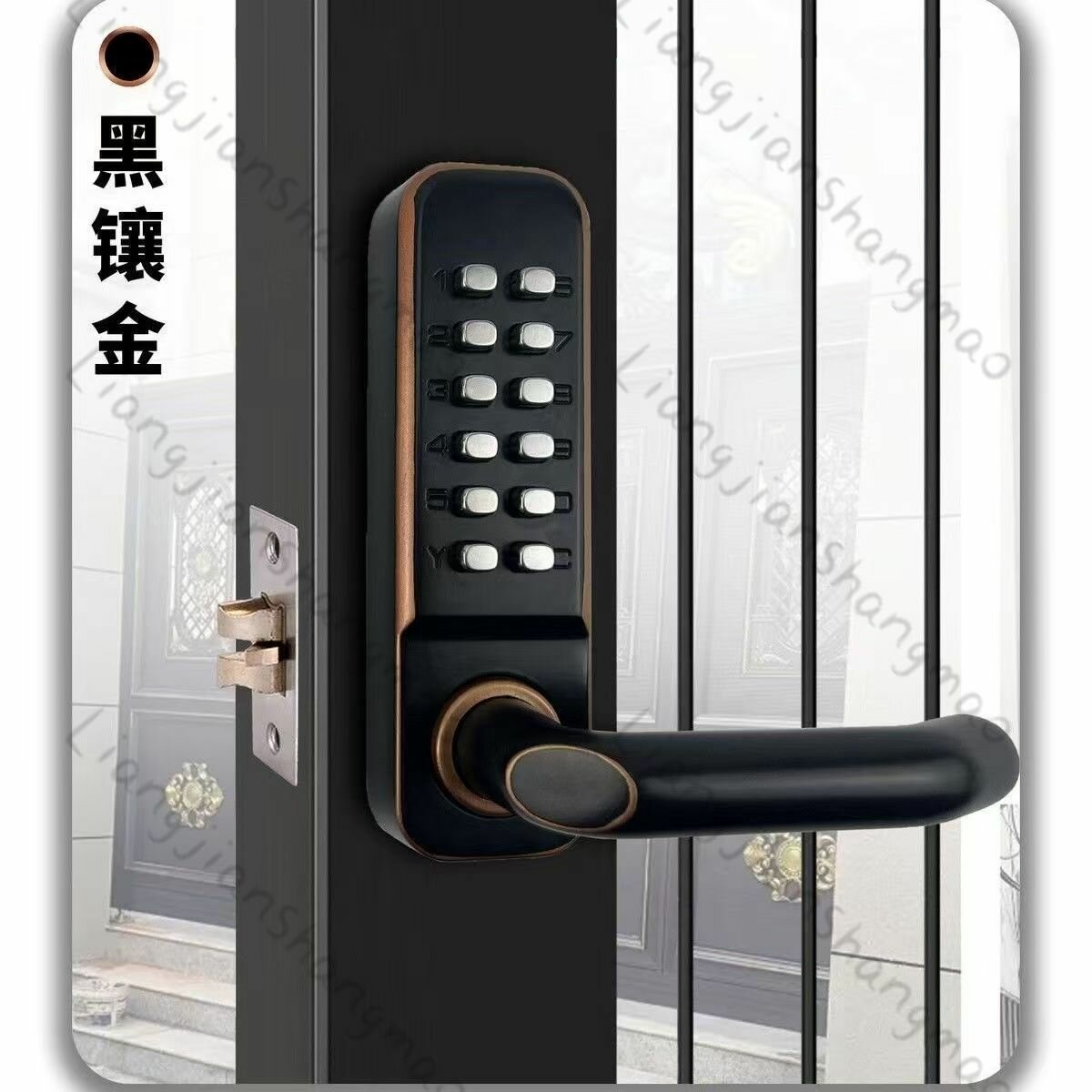 Кодовый дверной замок Водонепроницаемый и огнестойкий противоугонный замок механический, беспроводной, врезной