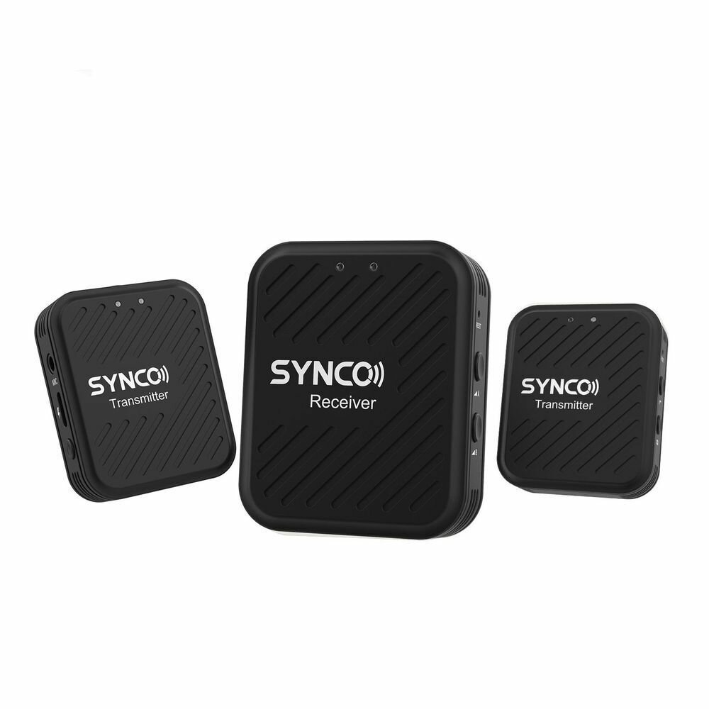 SYNCO G1(A2), микрофон беспроводной петличный для фотоаппарата, видеокамеры, ноутбука (2 передатчика 1 приемник)