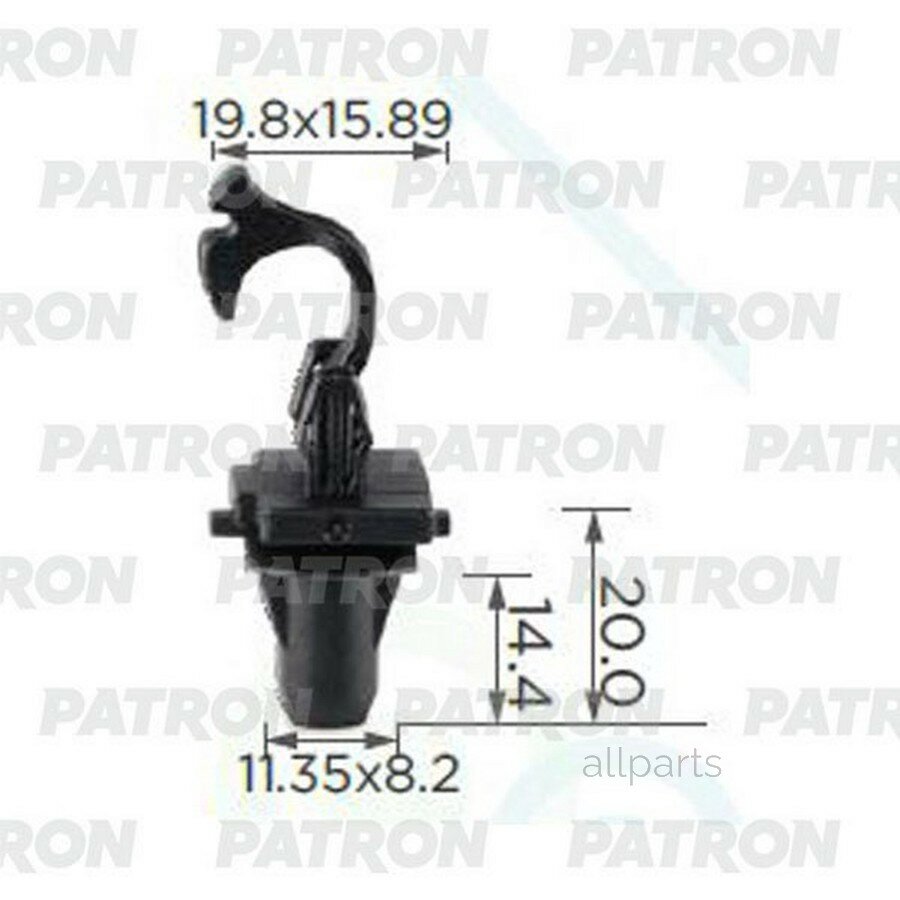 PATRON P37-1379 Крепеж (клоп)