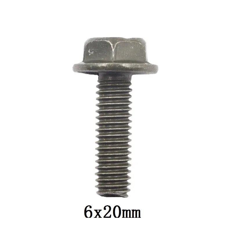 10 шт. 16 мм 20 мм 25 мм длинный болт для 6 мм Гайки корпуса автомобиля металлический 6X20mm 10PCS