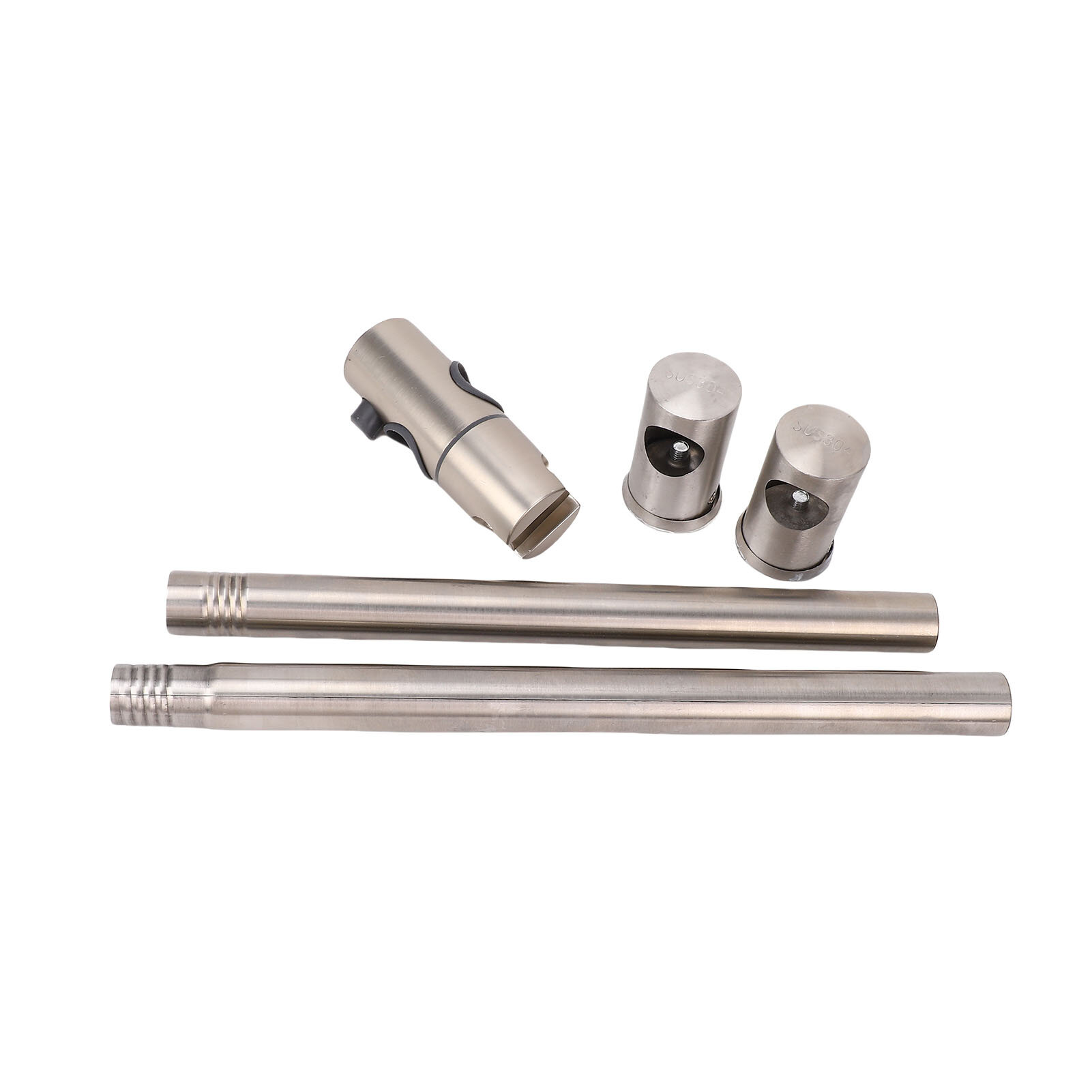 Передвижная штанга для душа из нержавеющей стали, регулируемое расстояние установки, с держателем насадки для душа на 360° для ванной комнаты, матовая