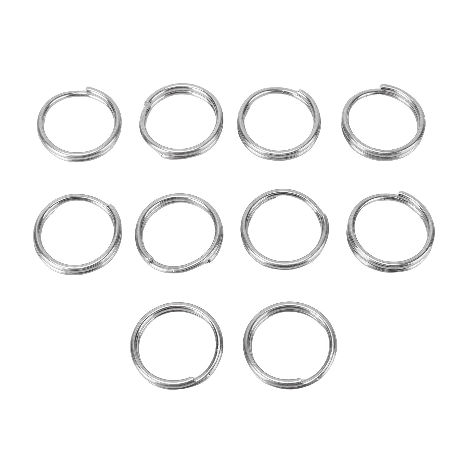 10 шт. разъемных рыболовных колец из нержавеющей стали для рыболовных приманок, соединительные кольца для рыболовных крючков, оснастка для морской рыбалки.