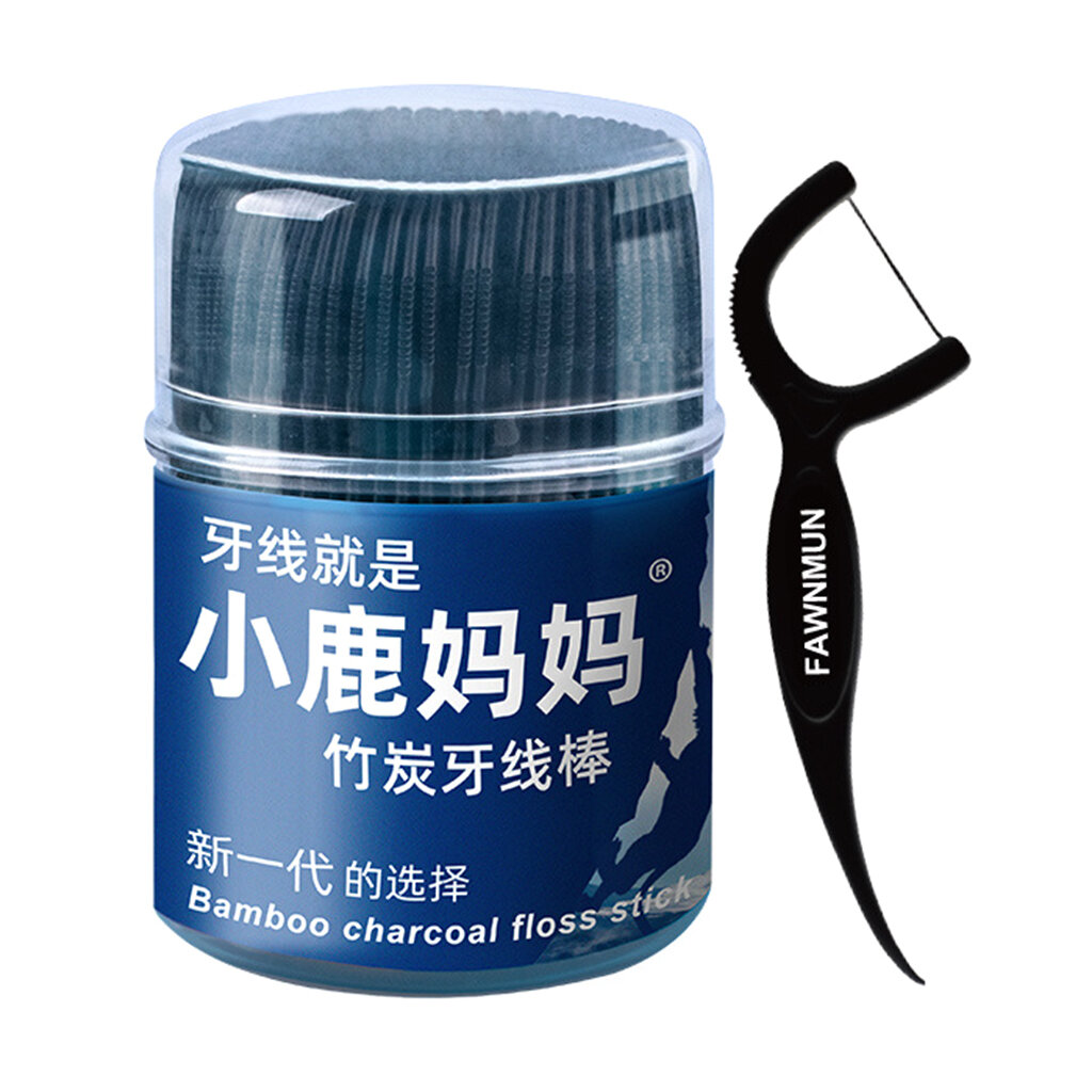 50шт Зубная Нить Флоссер Выбирает Зубочистки с Резьбой Для Чистки Зубов