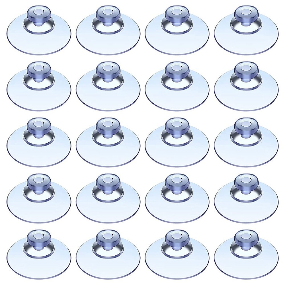 100 шт прозрачные присоски, подходят для улицы, кухни, окна 20 мм