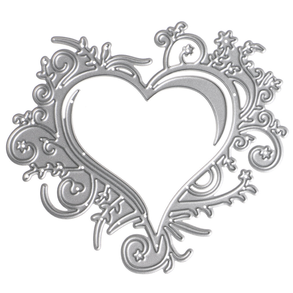 Сердце Кружева Резки Умирает Трафареты Альбом Для Вырезок Тиснение Карты DIY Craft Decor