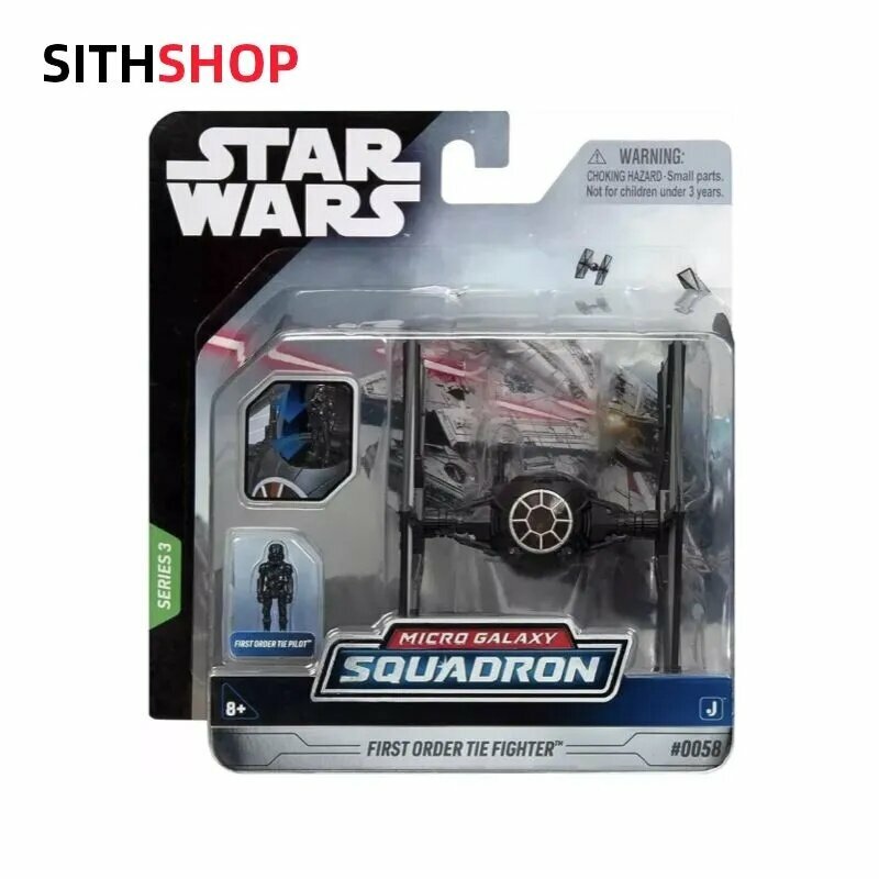 Фигурка Star Wars Micro Galaxy Squadron First Order Tie Fighter 1/72 Action Figure