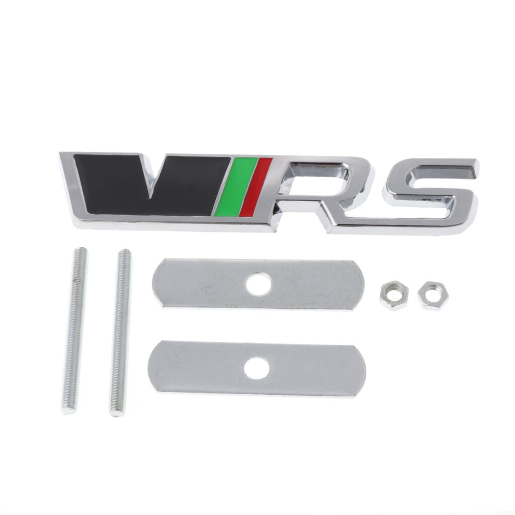 Металлическая решетка VRS с логотипом автомобиля, Значок-эмблема, Наклейка на задний багажник для долговечности