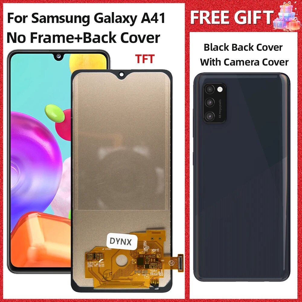 6,1 "Super AMOLED для Samsung Galaxy A41, ЖК-дисплей, сенсорный экран, датчик Digiziter в сборе, замена для Samsung A415 с рамкой