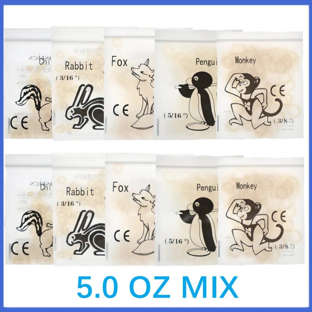 1000 шт, стоматологические ортодонтические эластичные резинки для брекетов для 5.0OZ Mixed 10Bag