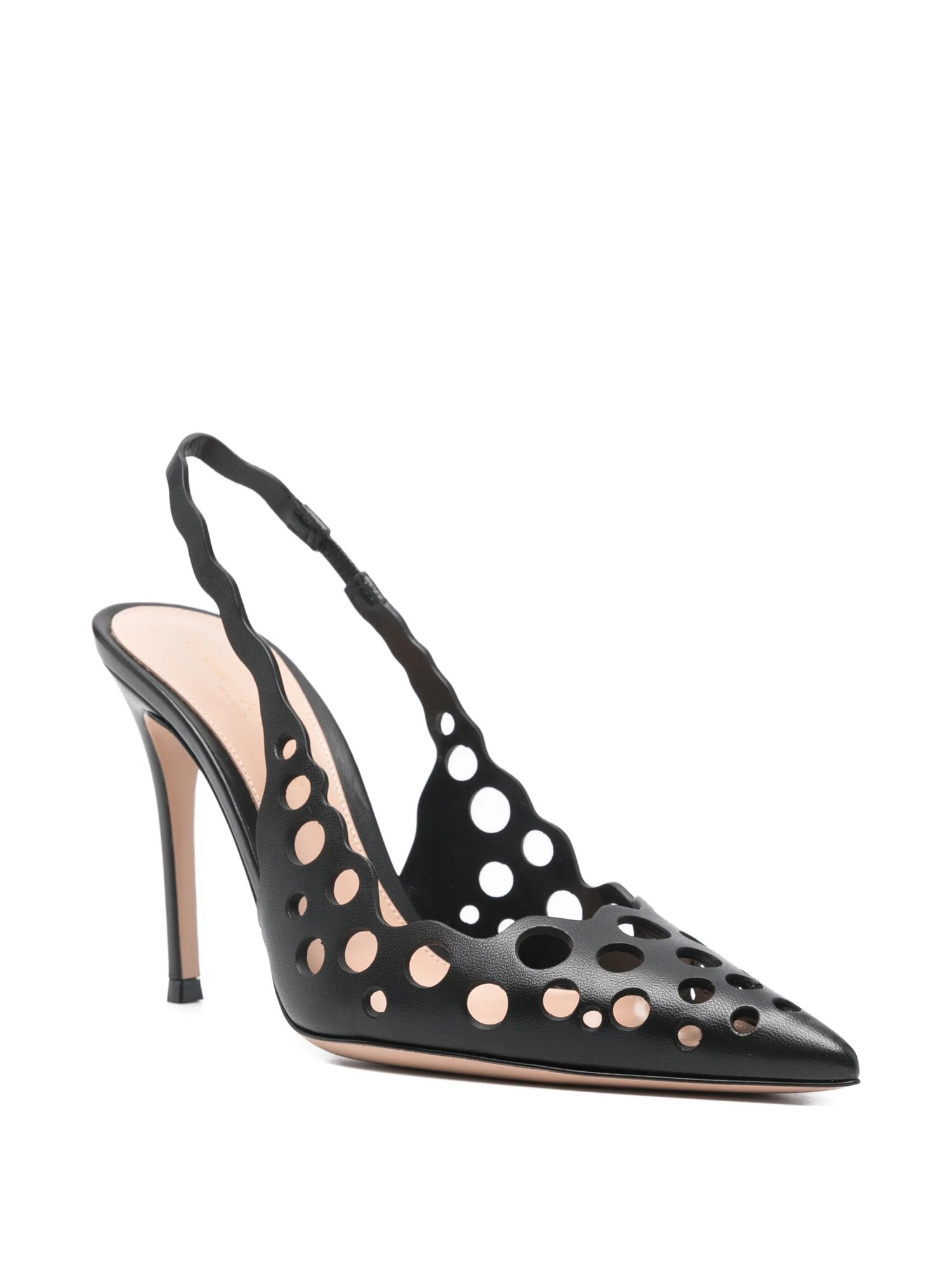 Туфли Gianvito Rossi Laser-cut slingback heeled pumps, размер 39 — фото 1