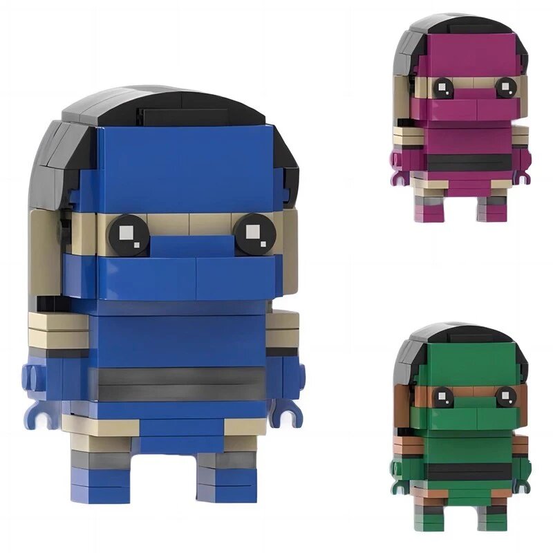 Bricklink MOC Mortal Kombat, темно-синий, 357pcs