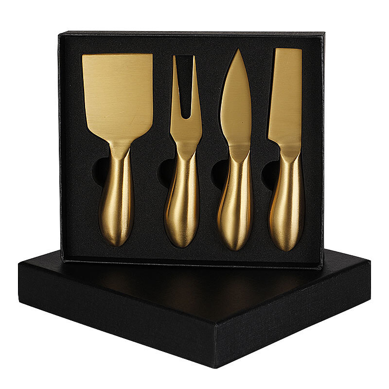 4 шт, Нержавеющая сталь Сырный нож, Набор ножей для масла, Ежедневный нож для сыра на кухне, Подарочная коробка