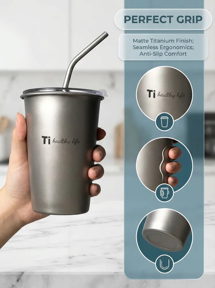 Чашка "ti", 500 мл, 3 шт — фото 1