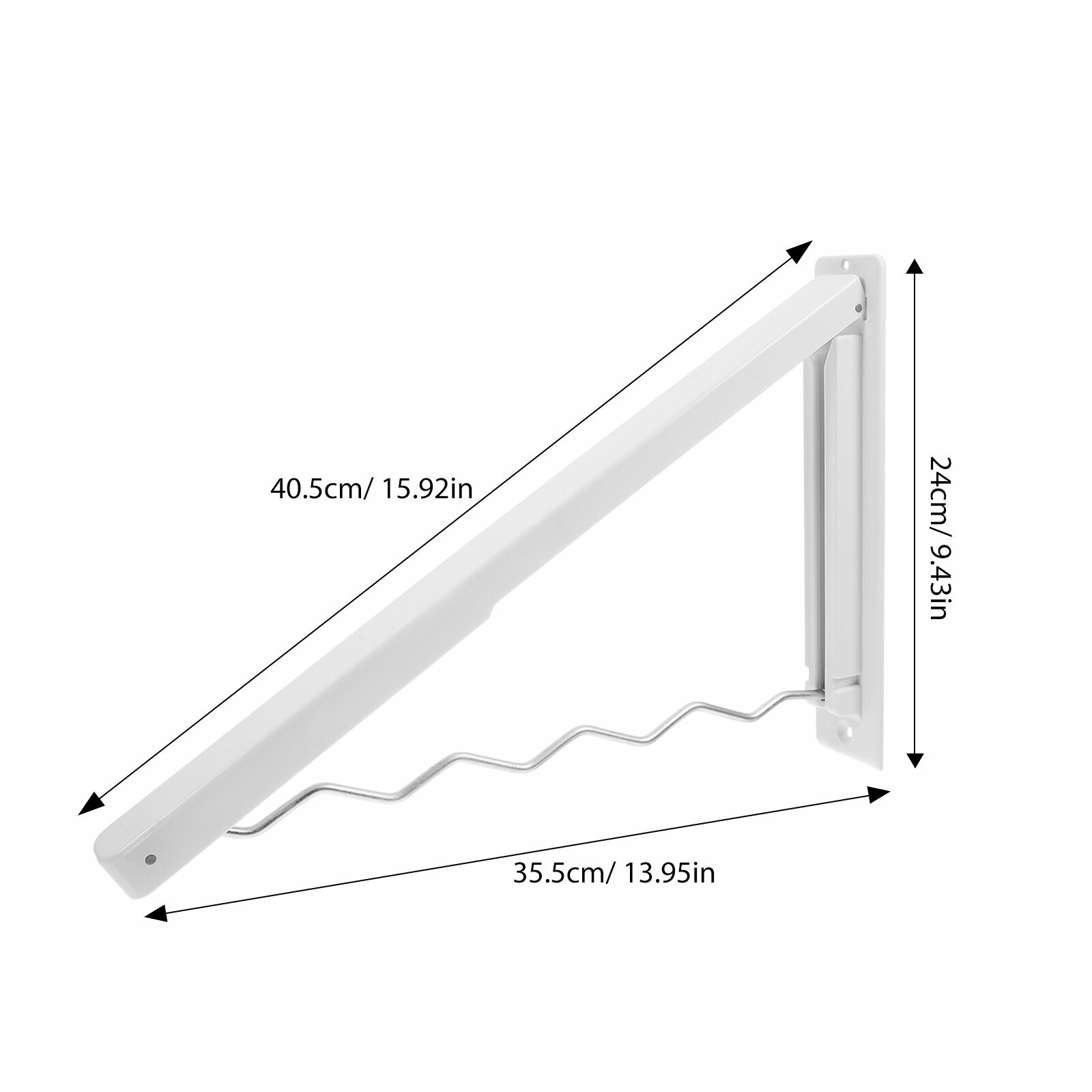 Сушилка Для Белья На Стену Складная Волнообразная Вешалка 40.50X35.50X24.00Cm