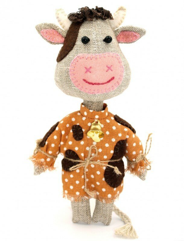 Набор для шитья Перловка #ПЛДК-1459 Бычок смоляной бочок, 17.5 см