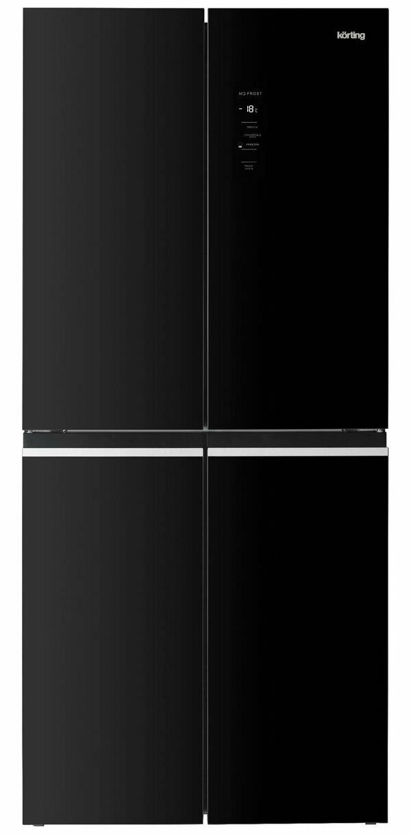 Многокамерный холодильник Korting KNFM 84799 GN No frost, черный