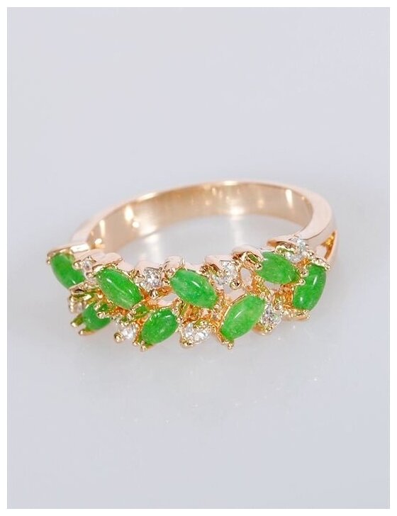 Кольцо, хризопраз