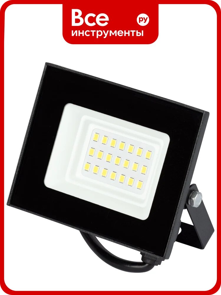 Прожектор светодиодный уличный ЭРА RED LINE LPR-024-020 20Вт 6500K IP65 влагозащищенный Б0059612