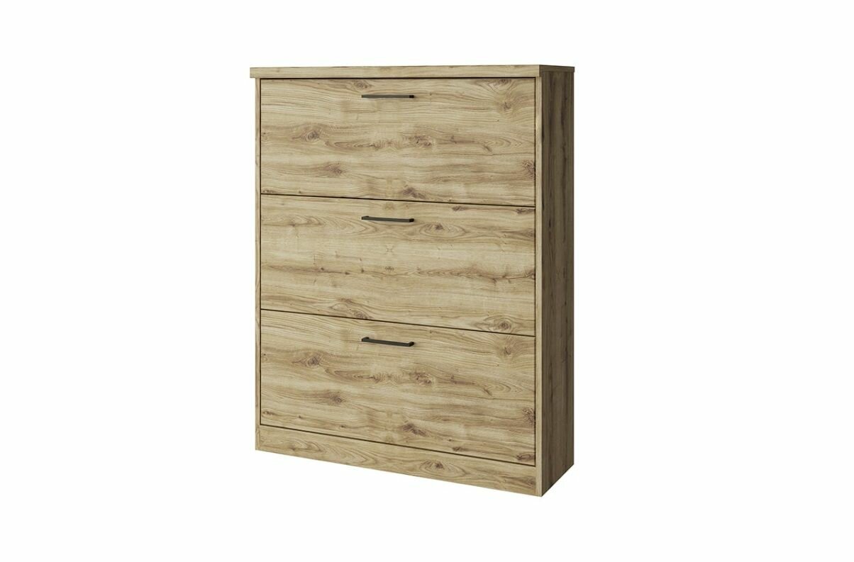 Тумба для обуви Anrex DOORSET 3D, 90.2 x 30.6 x 115.3 см, цвет: Дуб Наварра