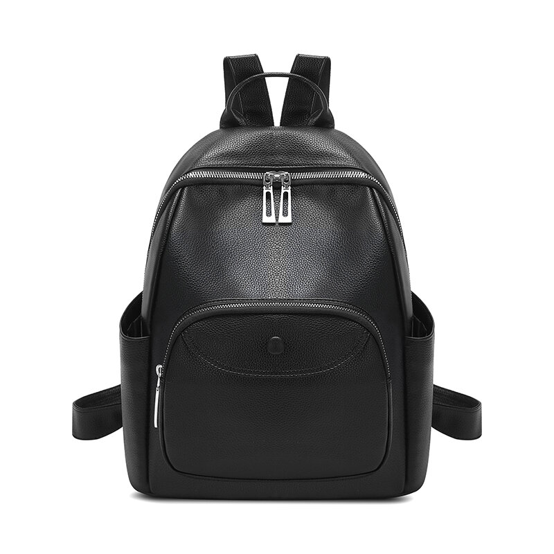 Рюкзак MANGGUO CC1267, городской, искусственная кожа, женский, черный, 0,45 кг