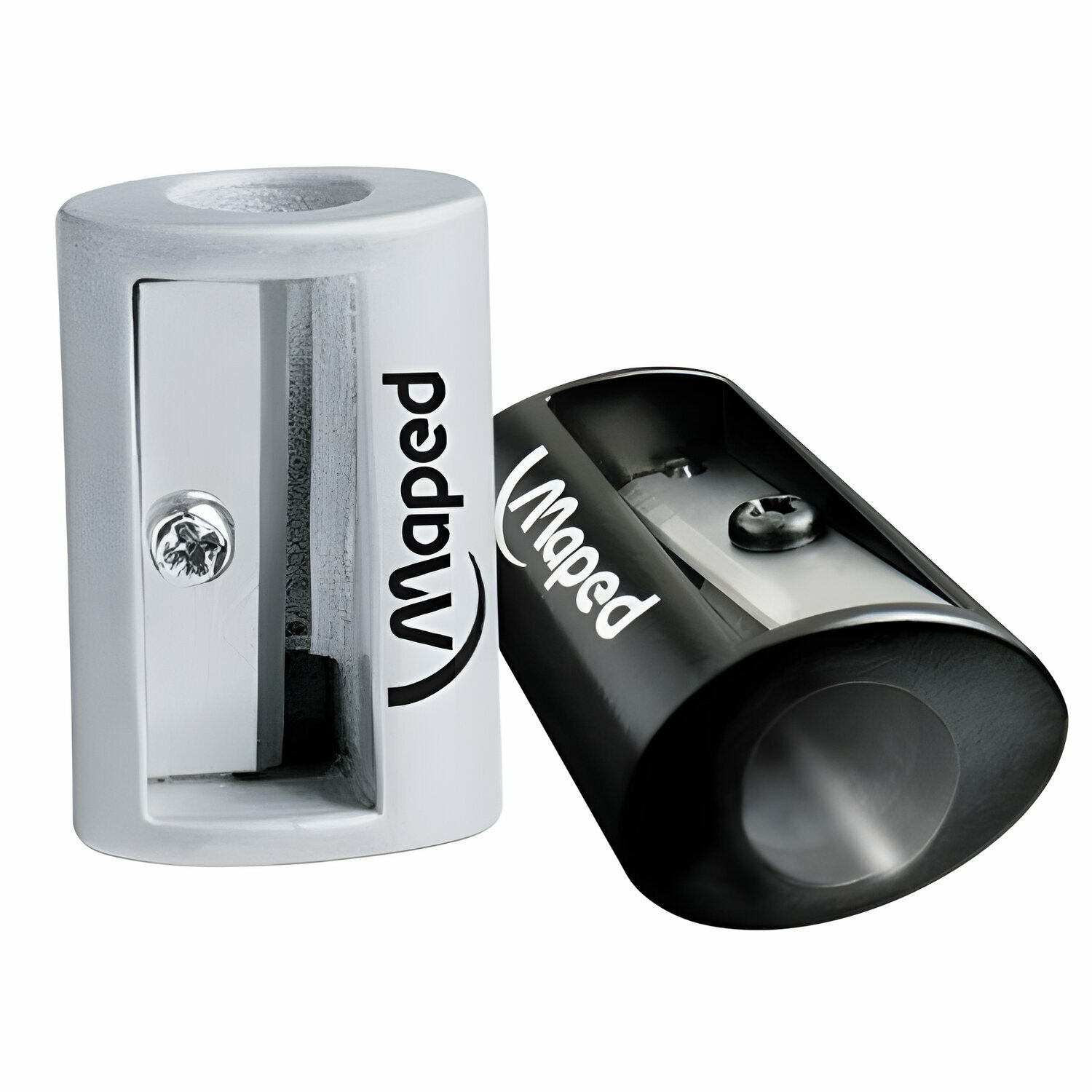 Упаковка 32 шт. Точилка MAPED (Франция) "Satellite Metal", без контейнера, металлическая, ассорти, дисплей, 534019