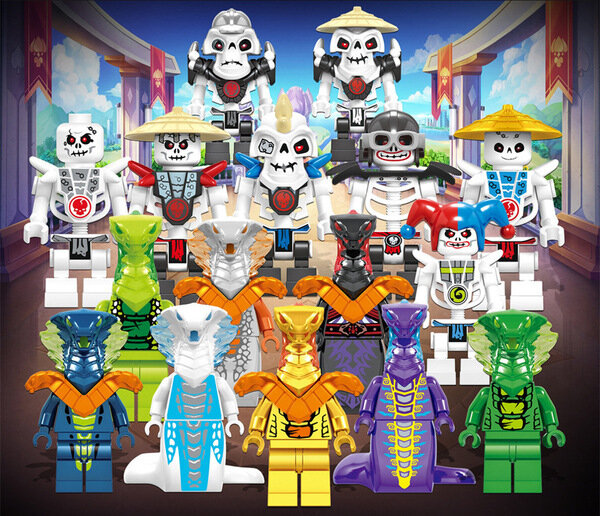 Сборные фигурки Ниндзяго 16 штук / конструктор ninjago / минифигурки ниндзя