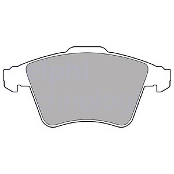 DELPHI LP3142 (7L6698151F) колодки тормозные дисковые talento, s-type, touareg