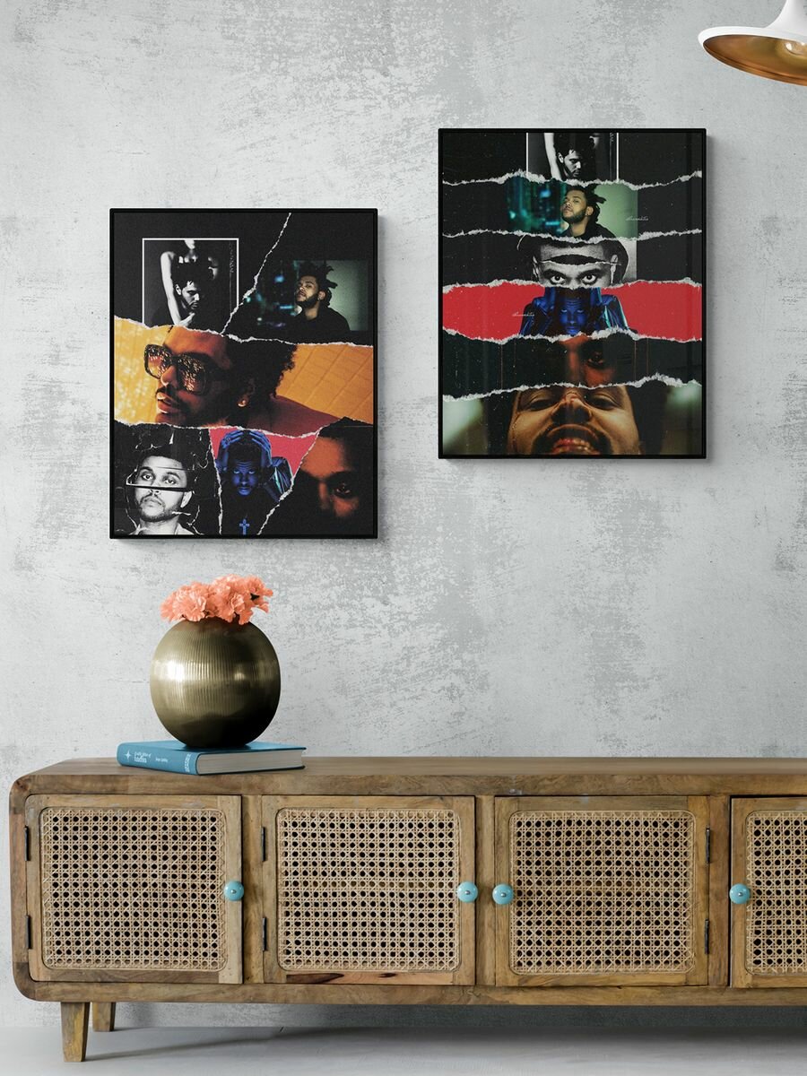 Набор из двух постеров The Weeknd. Коллаж