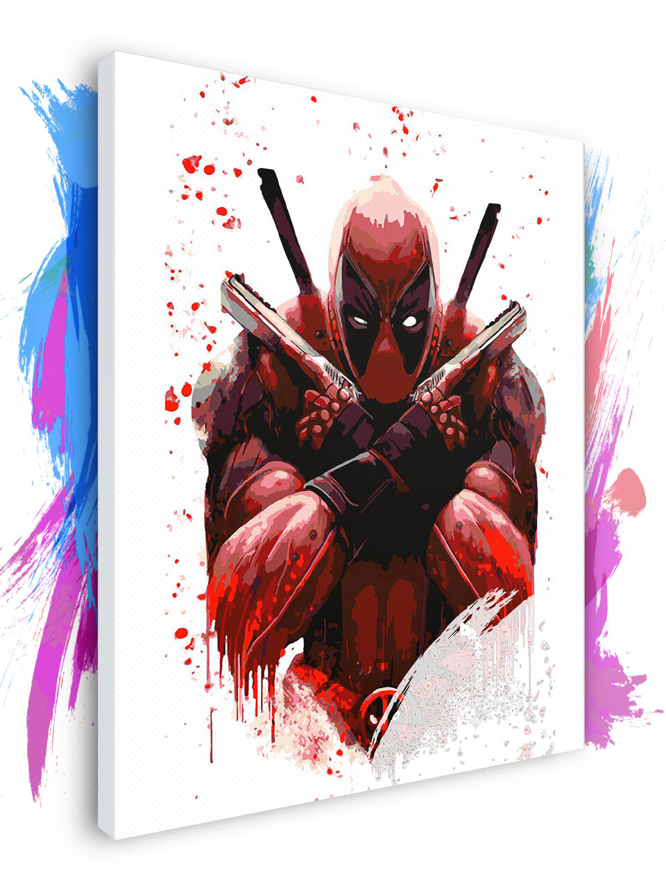 Картина по номерам на холсте Deadpool, 40 х 50 см