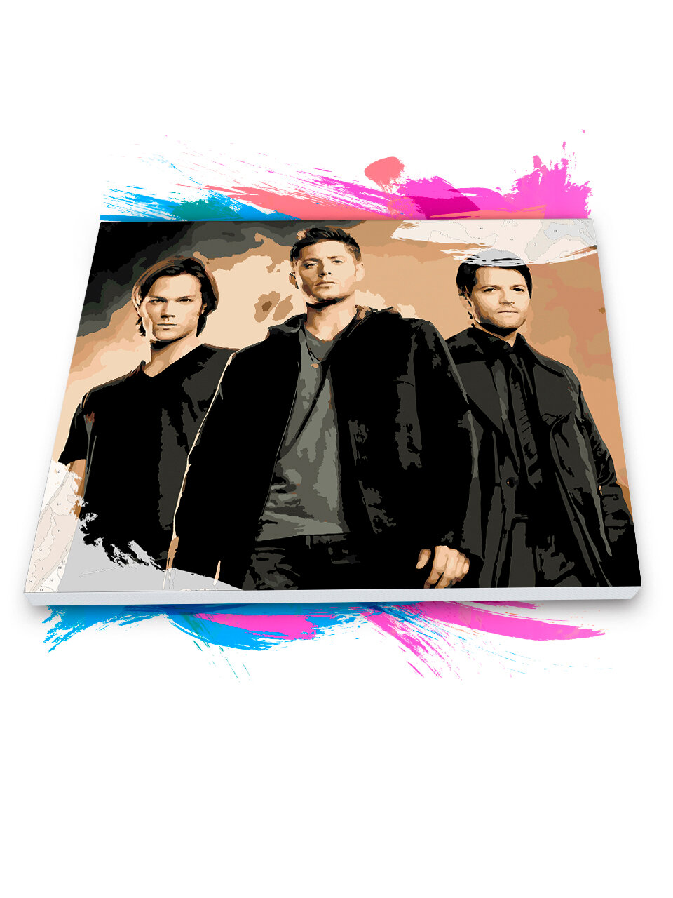 Картина по номерам на холсте Сверхъестественное - Постер, 40 х 50 см
