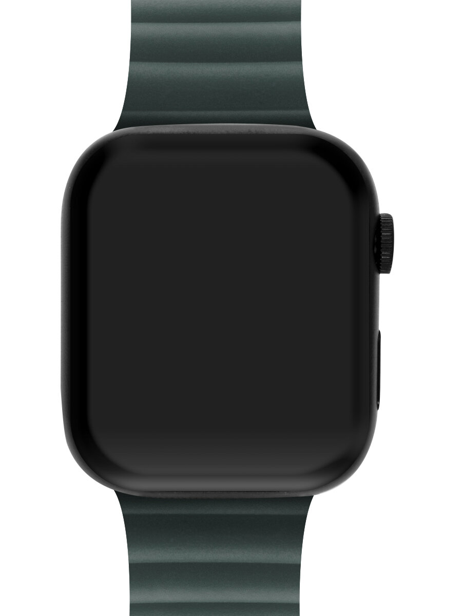 Ремешок для часов Apple Watch 41/40/38 mm Mutural Оригинал, ультралегкий силиконовый на магните — Зелёный