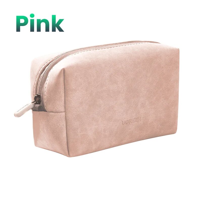 UGREEN Водонепроницаемая кожаная сумка для аксессуаров Розовый, Pink