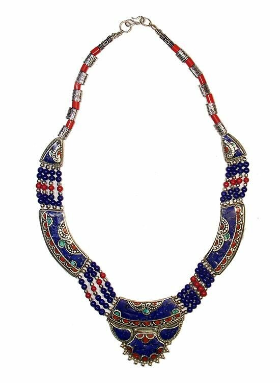 Колье, искусственный камень