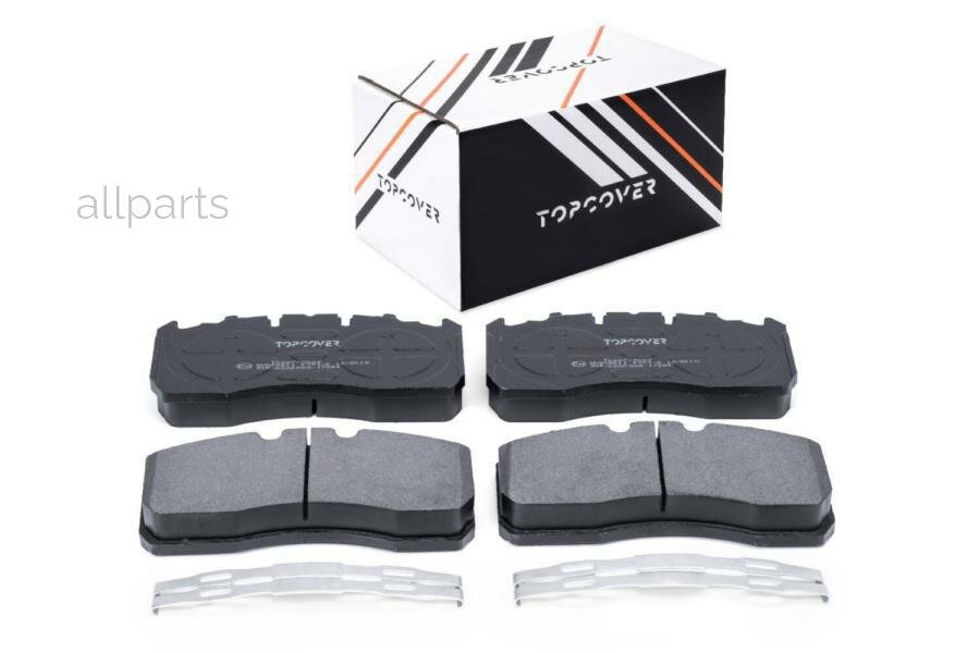 TOPCOVER T0297-7002 Колодки тормозные задние дисковые к-кт