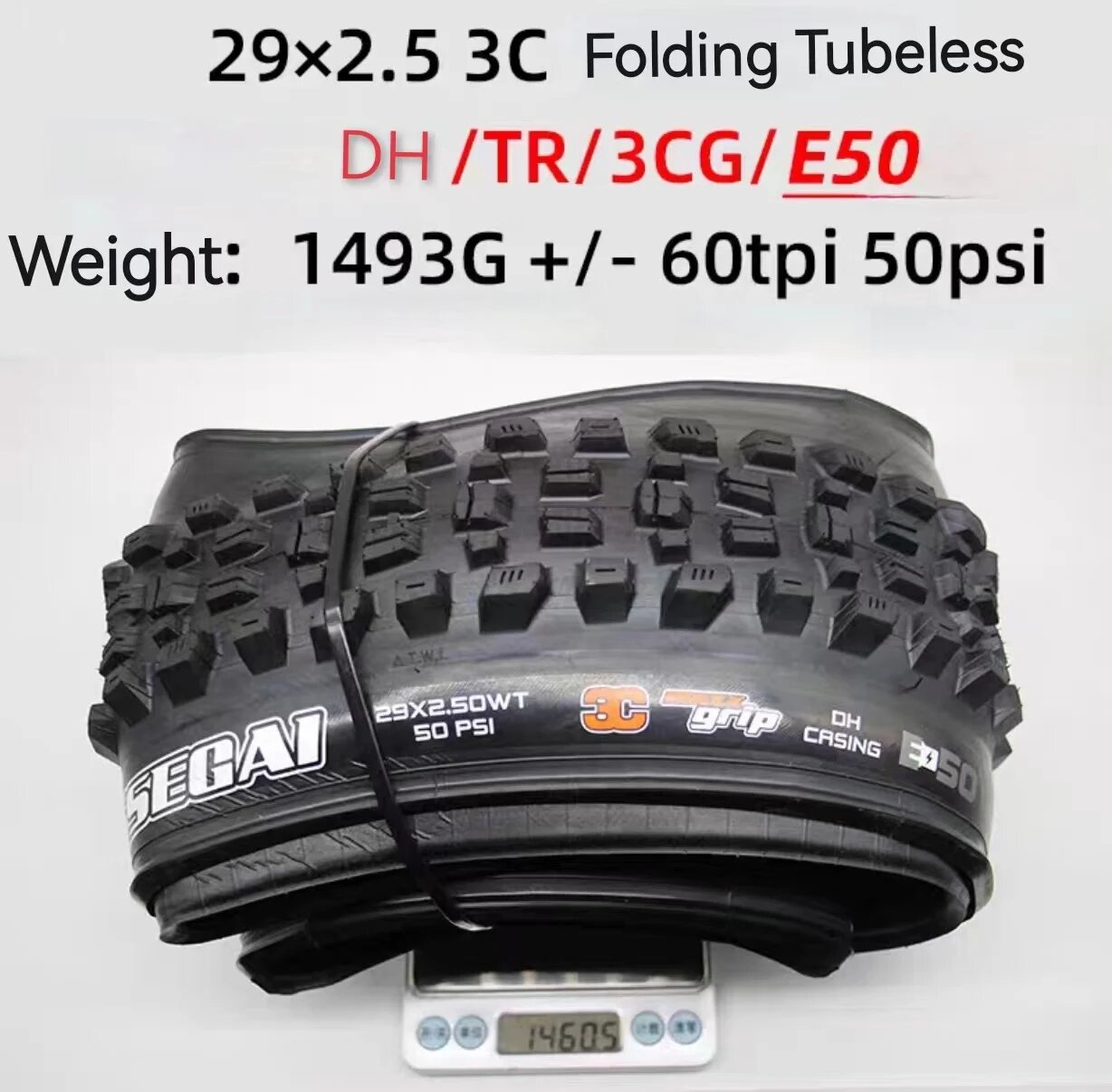 MAXXIS ASSEGAI Бескамерные шины для горных велосипедов 27,5/29 дюймов 29x2.5WT 3CG TR DH
