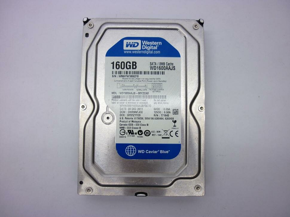 Жесткий диск 3.5" SATA 160GB WD Caviar Blue