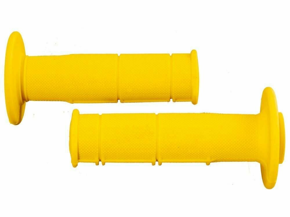 Ручки на руль Soft Grips 115мм желтые для мотоцикла