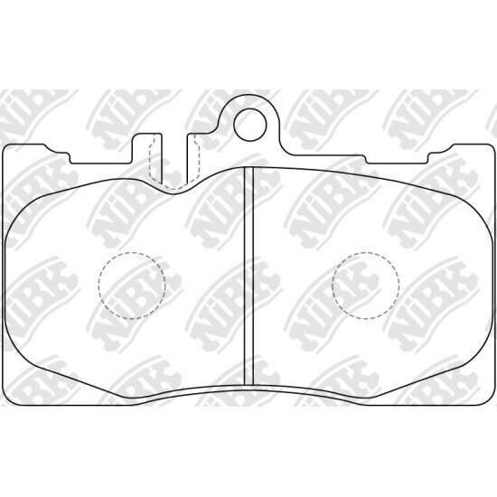 Колодки тормозные дисковые Nibk PN1455, 4 шт