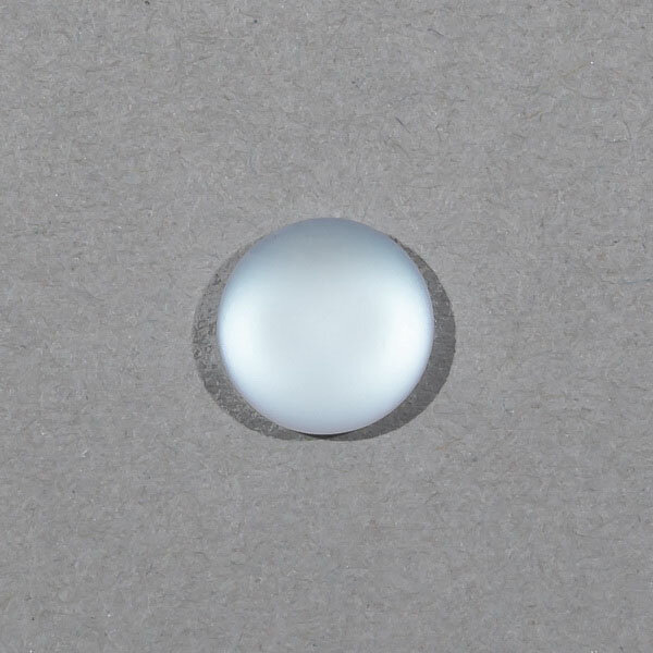 Кабошон стеклянный матовый радужный 8 мм, 5 шт