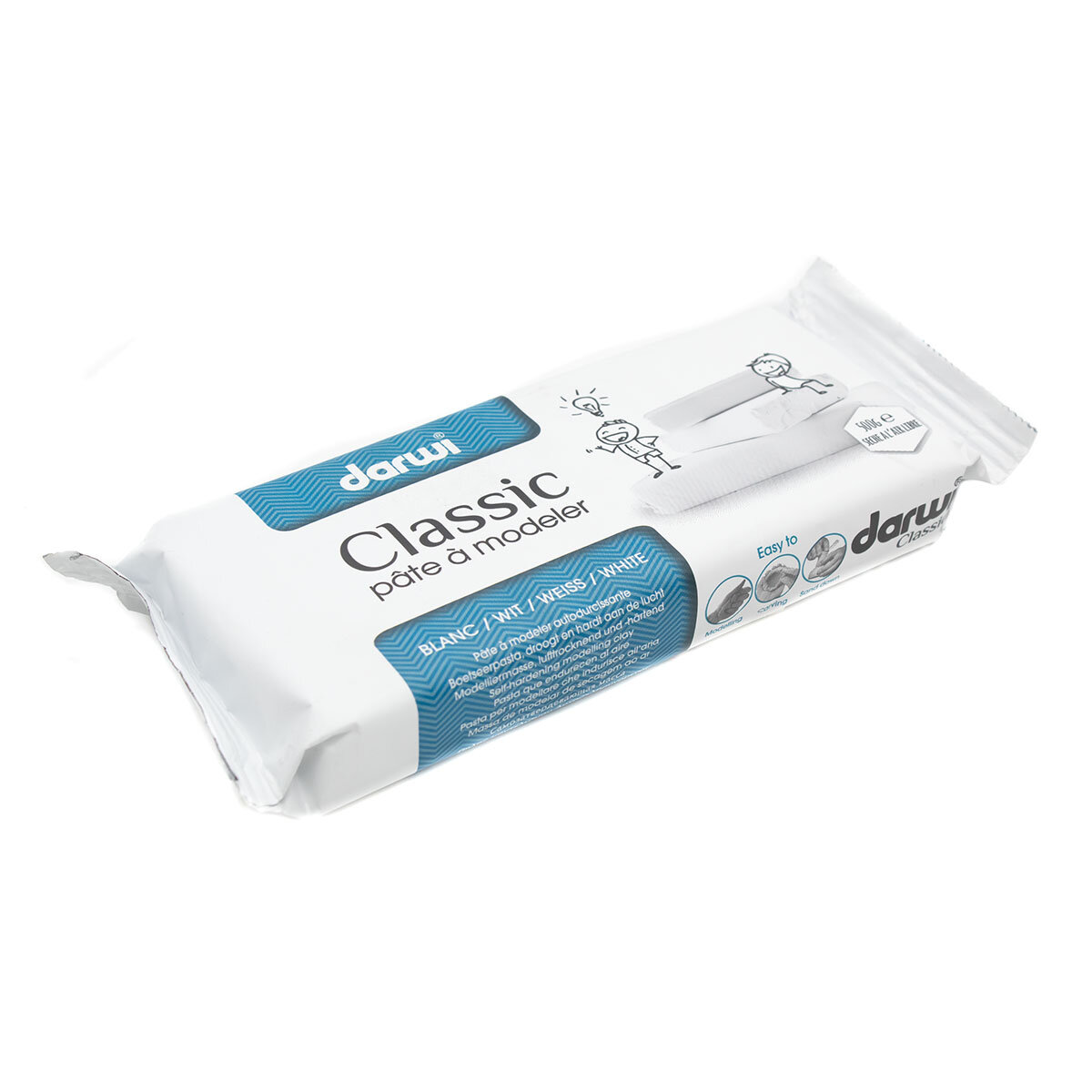 DA0800500000 Масса самозатвердевающая DARWI CLASSIC, 500 гр.