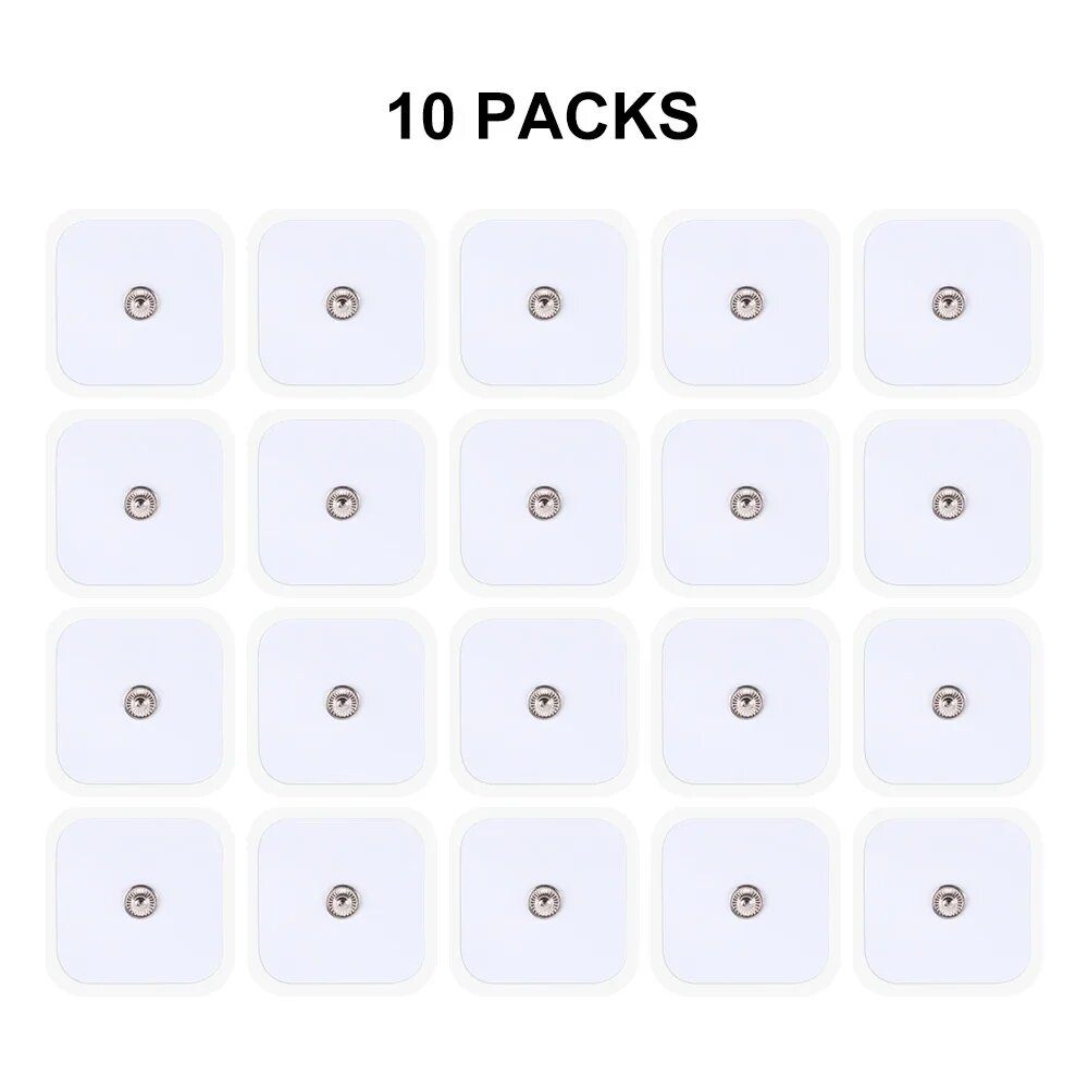 Сменные электроды SUOLAER для электростимулятора мышц 20pcs(4x4cm)10 pair