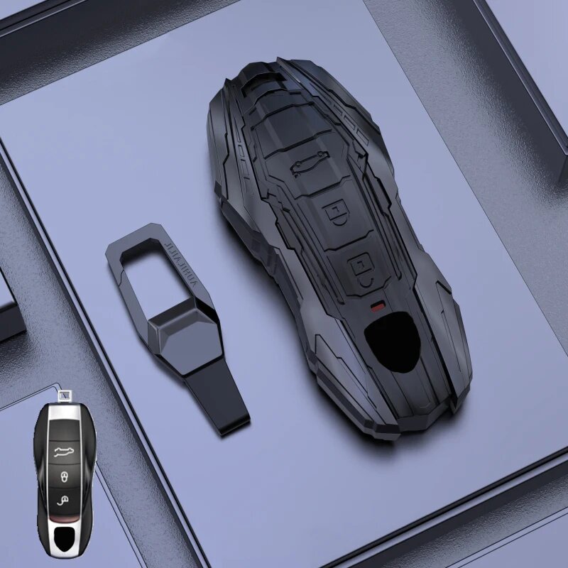 Чехол для ключей от автомобиля из цинкового сплава для Porsche Cayenne серии Macan 718 B Gun buckle
