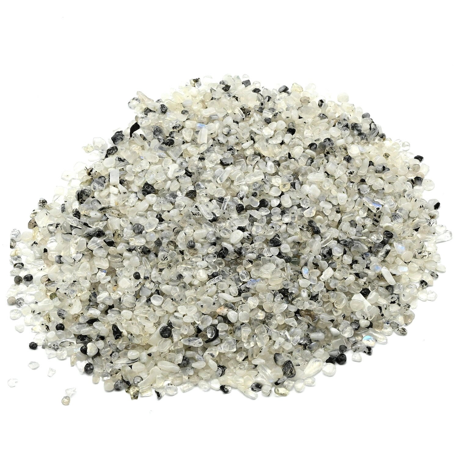 Лунный камень (Адуляр) галтовка фракция 3-5мм, упаковка 100г .